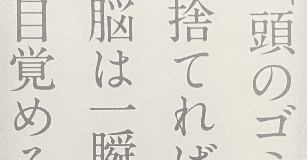 頭のゴミを捨てれば、脳は一瞬で目覚める/苫米地英人｜mizukikawase