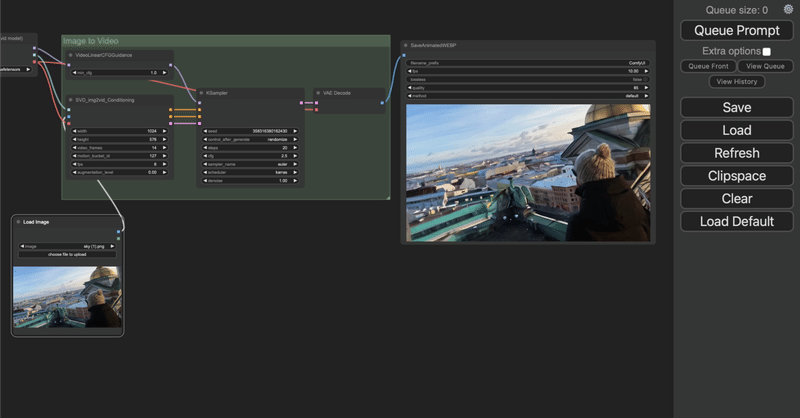 ComfyUI で Image-to-Video を試す｜npaka