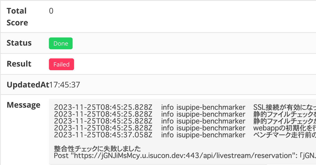 ISUCON13 参加記 (最終スコア: 0点, 最高スコア: 37,364点)｜yush1ga