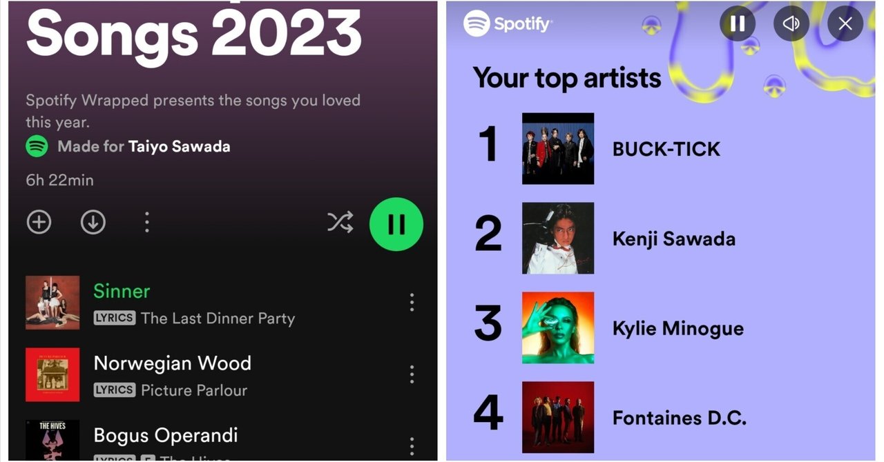 Spotifyの年間まとめ、僕の結果は？｜THE MAINSTREAM(沢田太陽)