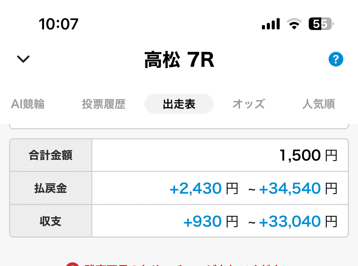 4日高松7R121期の行方250p｜愛知マン