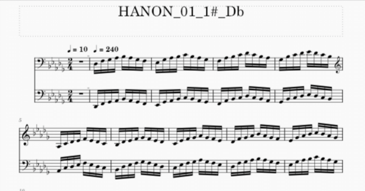 ピアノが上手く弾けるようになりたい_HANON_N01_1#_Db_ハノン第1番｜Piano Meister