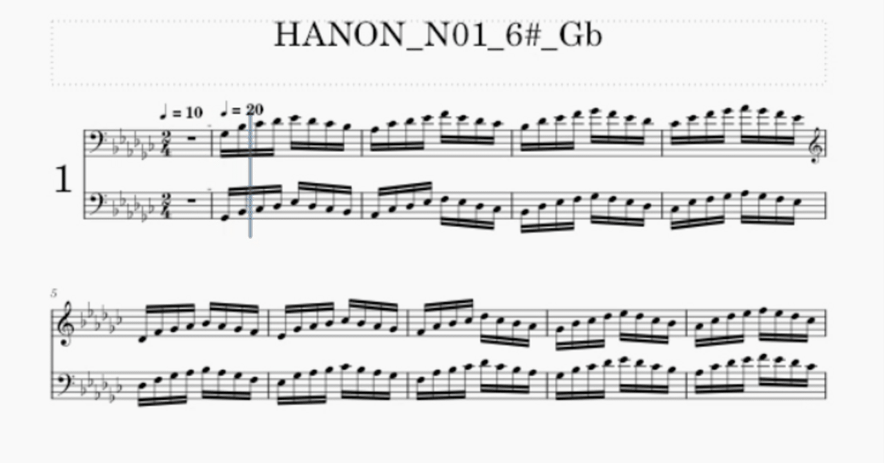 ピアノが上手く弾けるようになりたい_HANON_N01_6#_Gb_ハノン第1番｜Piano Meister