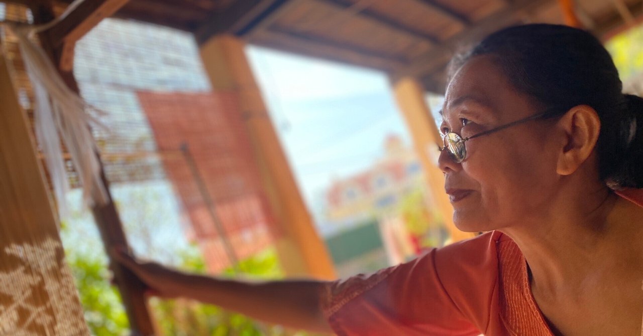 KIM SRENG 船のピダン 中編 / まさかのやり直し｜IKTTクメール伝統織物