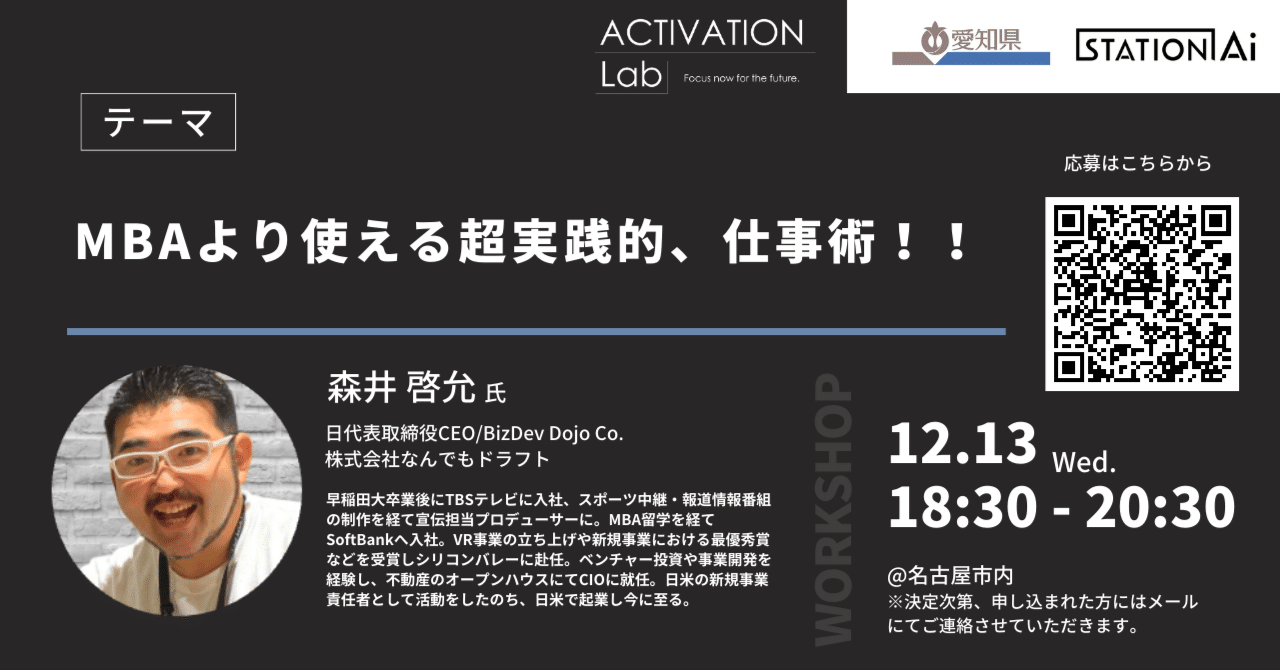 【レポート】ACTIVATION Lab 事業開発ワークショップ vol.2_A｜STATION Ai