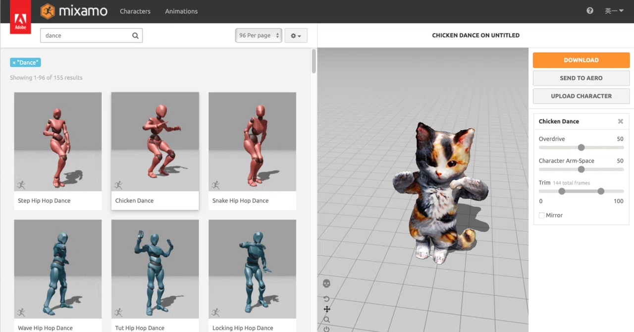 Stable Zero123 で作った3Dモデルを Mixamo でアニメーション｜npaka