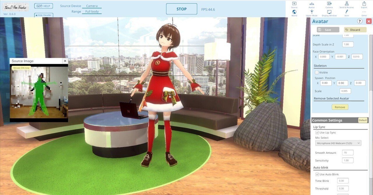 Webカメラ化したPixel 7aで、TDPT（ThreeDPoseTracker）Windows版 ver0.6.0｜SeaGate（繁戸和幸）