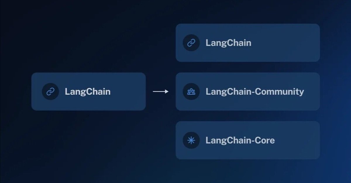 LangChain v0.1 の概要｜npaka