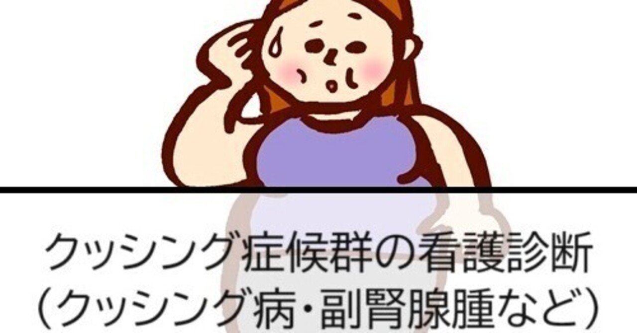 【完全公開はnoteだけ】サクッとまるわかり！クッシング症候群の看護診断 （クッシング病・副腎腺腫など）｜なんでなんだナーシング30