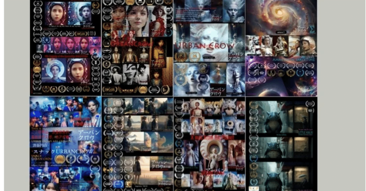 すべてAIまかせの FULL_AI_MUSICVIDEO "URBAN CROW" シリーズを 海外の映画祭に出品したら いっぱい入賞しているので お知らせいたします！/ NEWS ...