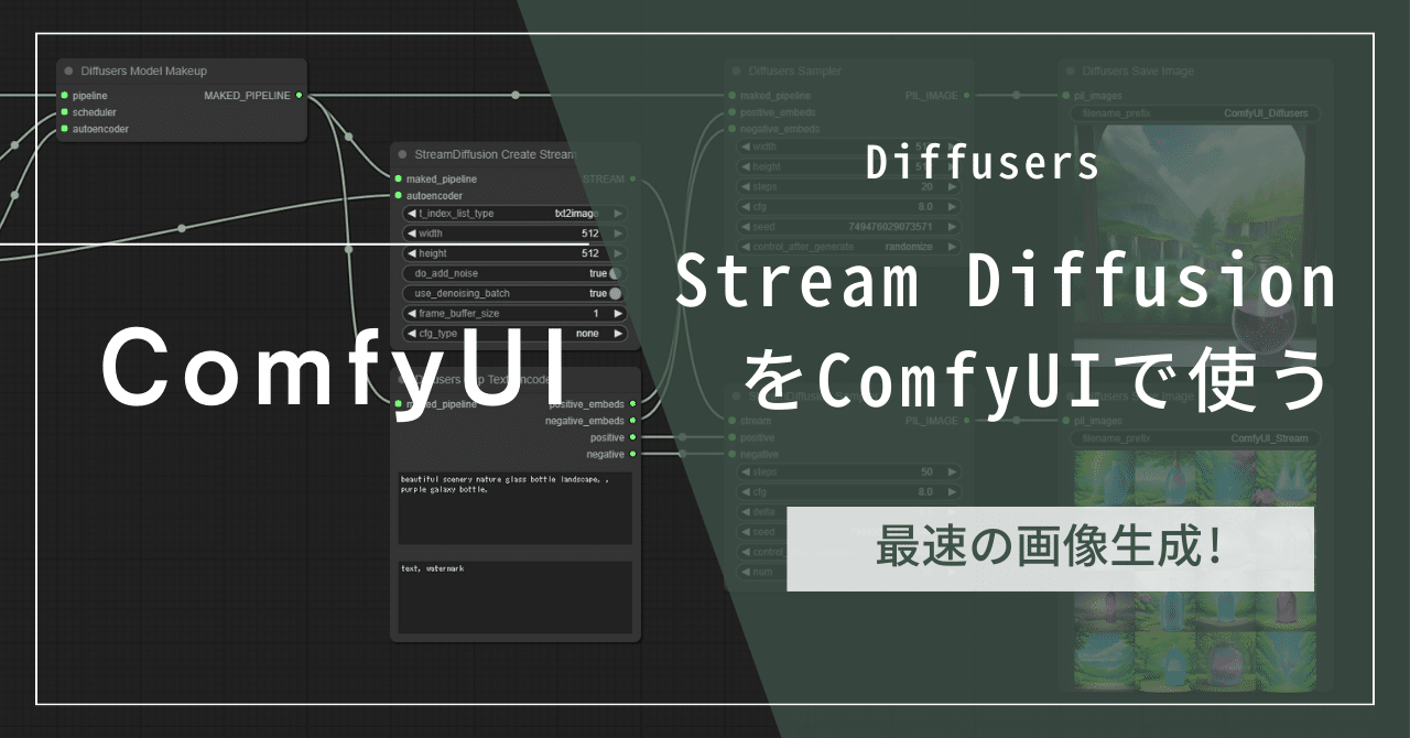 ComfyUI で Stream Diffusion を動かす｜.com