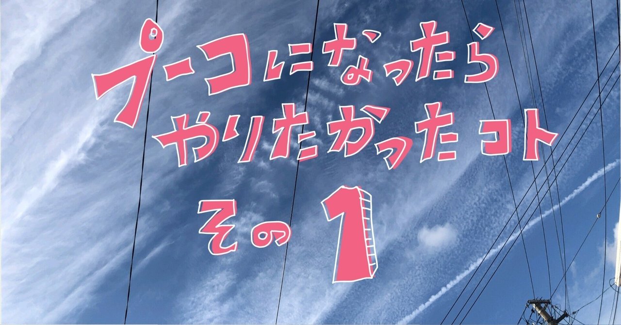 プーコになったらやりたかったコト|ピカリ