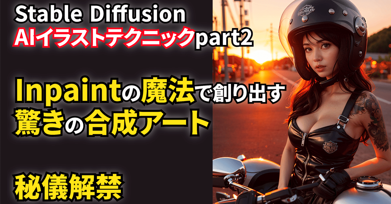 【Stable Diffusion】AIイラストテクニックpart2 inpaintの魔法で創り出す驚きの合成アート【秘儀解禁】｜Brain Bot