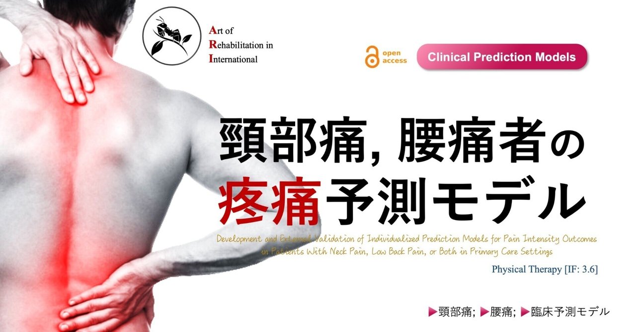 頸部痛・腰痛者の疼痛予測モデル｜super Human 理学療法士／保健学博士 Phd