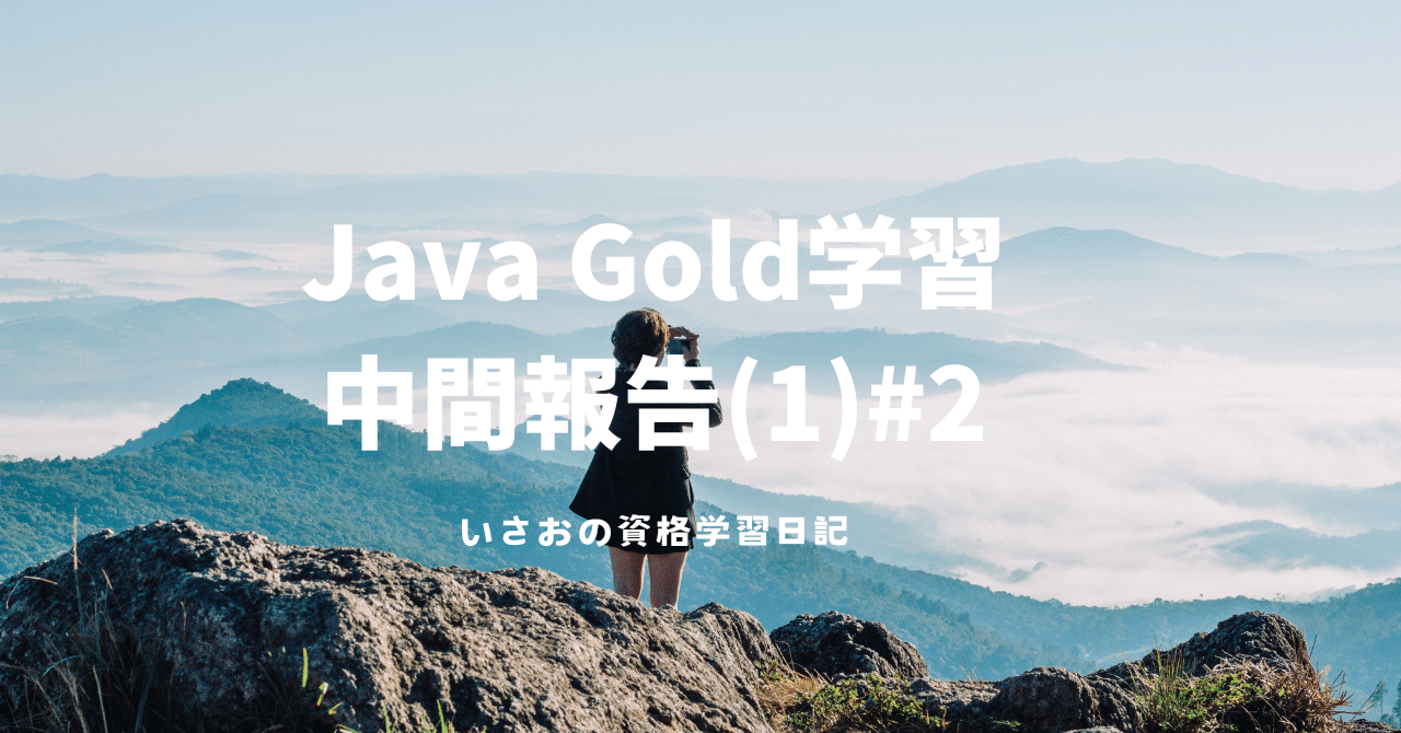 Java Gold学習進捗（1）｜iXäo（イサオ）