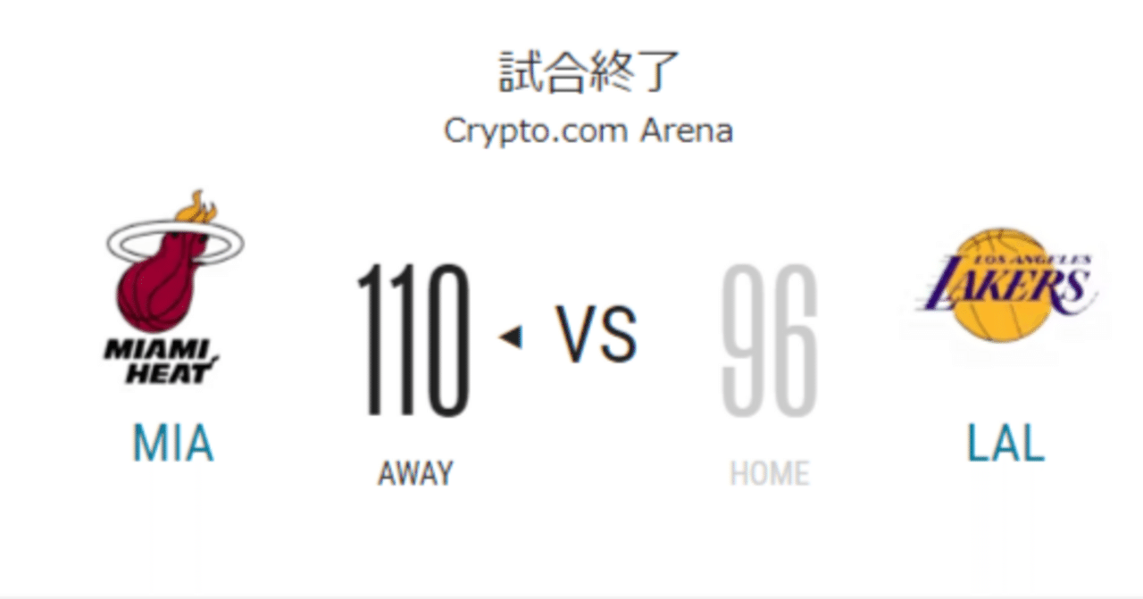 NBA1/4ヒートVSレイカーズ｜フミー