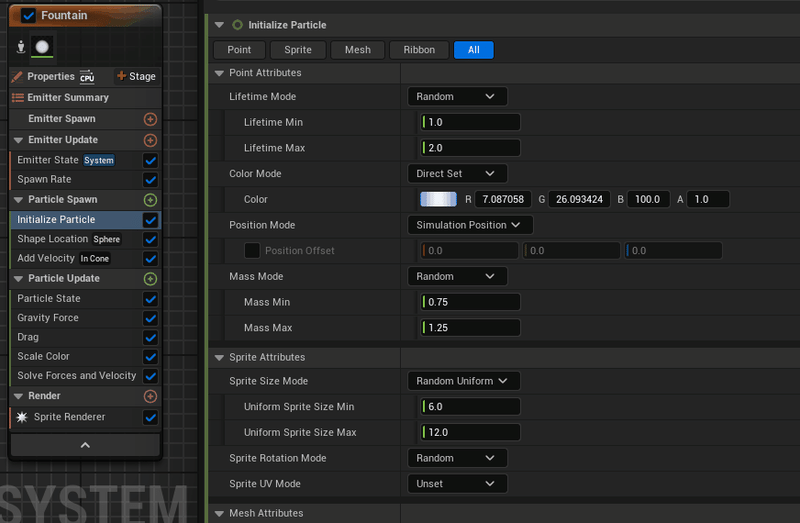 「入門」UE5/UEFNナイアガラの基本（Particle Spawn-Initialize Particle-）Part3-1｜Takuya