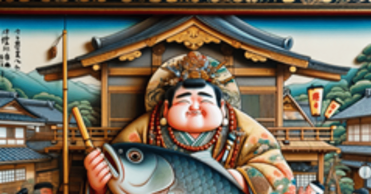 幸運の釣り師:エビスさんと鯛 幸運の釣り師:エビスさんと鯛