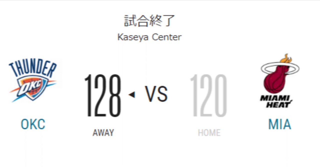 NBA1/11ヒートVSサンダー｜フミー