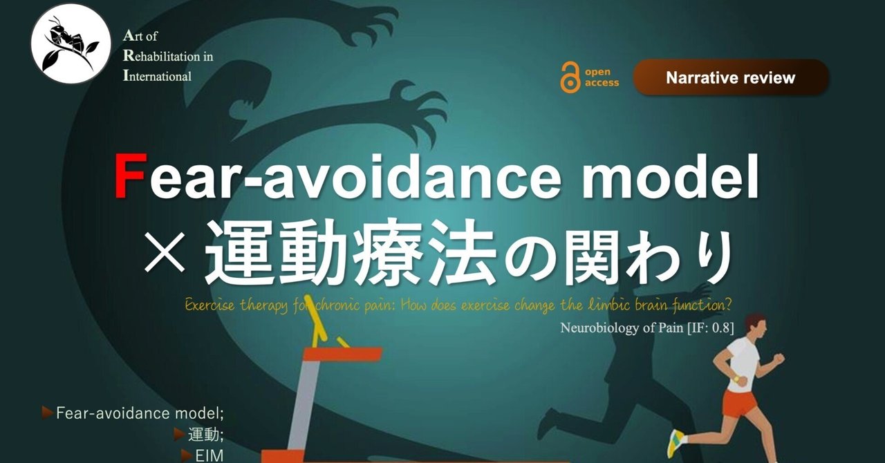 Fear-avoidance model × 運動療法の関わり｜Super Human | 理学療法士／保健学博士 Ph.D.