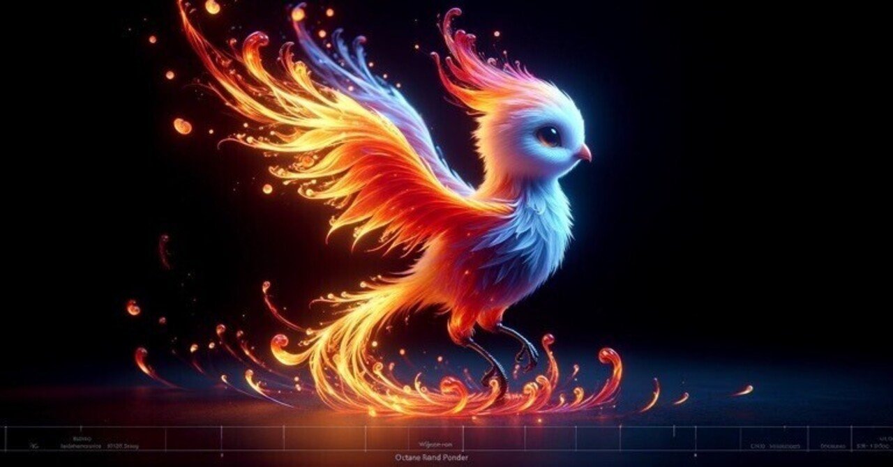 Digital Cartoon Animation①火の鳥と荒ぶるDALL-Eと、もうおじさんは帰りたい｜Trgr / カラストラガラ | モチベーションUP