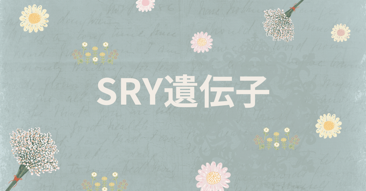 SRY遺伝子について解説。｜ゲノムばたけ