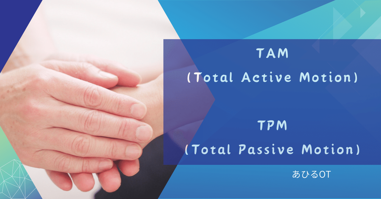 TAM(Total Active Motion),TPM(Total Passive Motion)｜あひるOT