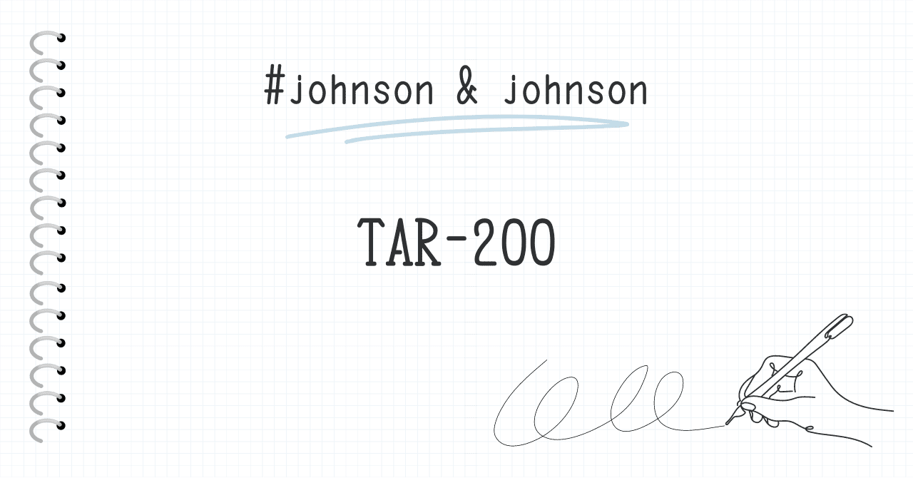 TAR-200（johnson & johnson）｜Chiku-note.