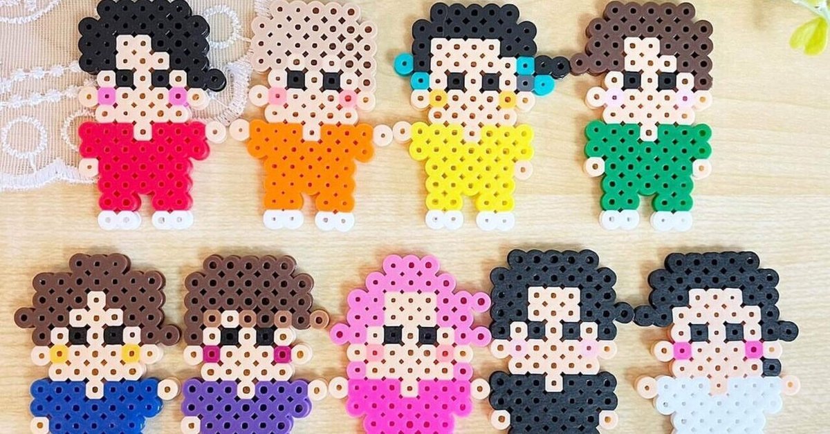 【アイロンビーズファンアート】SnowMan⭐︎デビュー日 4周年！｜MI-YU☆aironbiizu