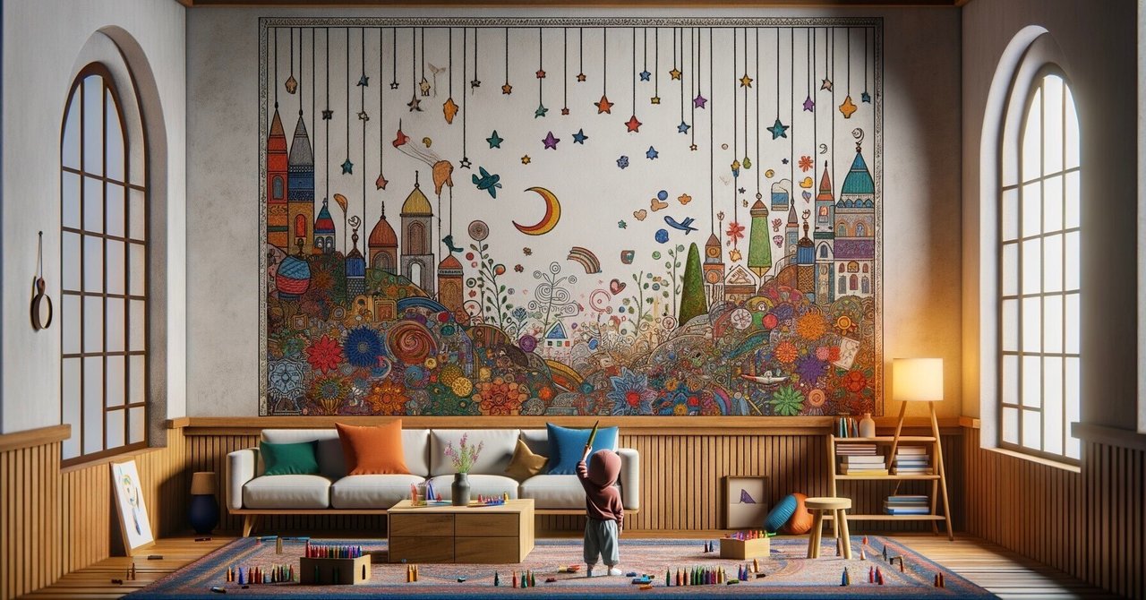 Fresco and Murals③白い壁と画伯｜Trgr🍵 / カラストラガラ