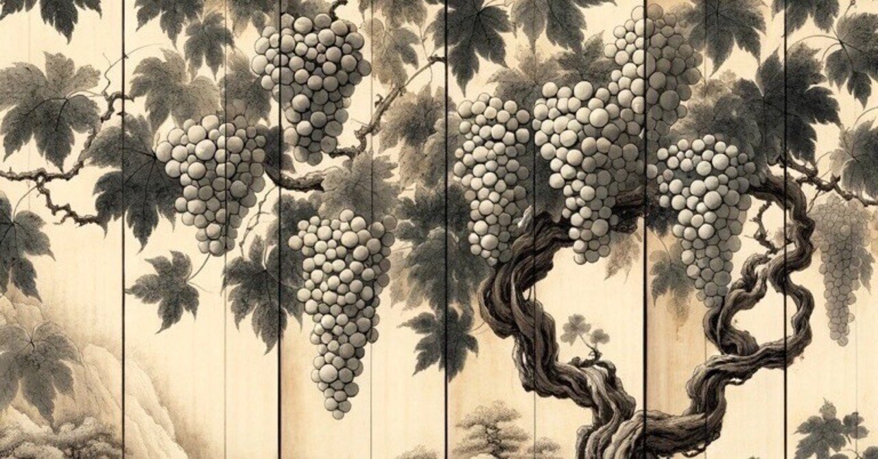 grape🍇⑨屏風絵の練習｜Trgr🍵 / カラストラガラ