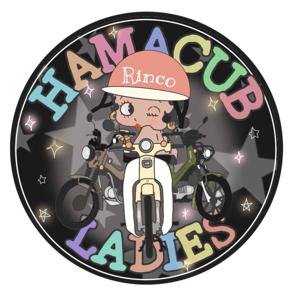 スーパーカブとステッカーとカブ主ミーティング｜Rinco