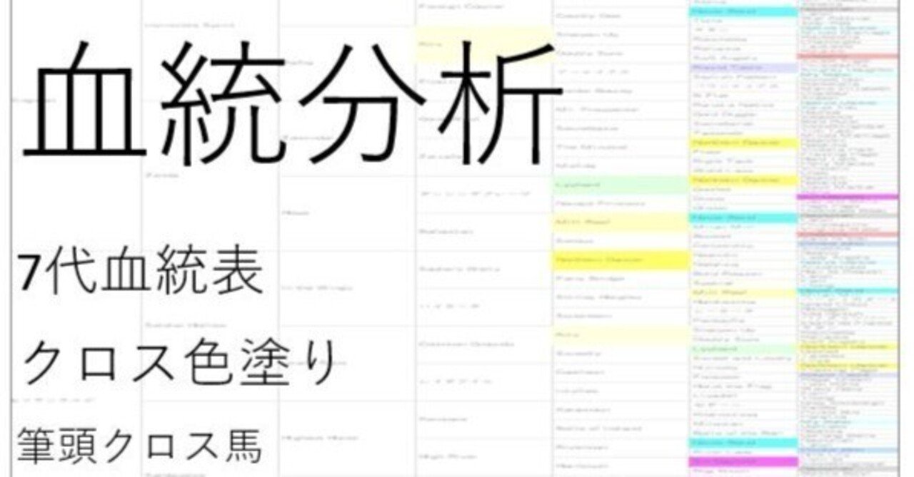 〈注目馬〉血統分析：京都記念｜ai馬券 と 彩色血統表 たみ
