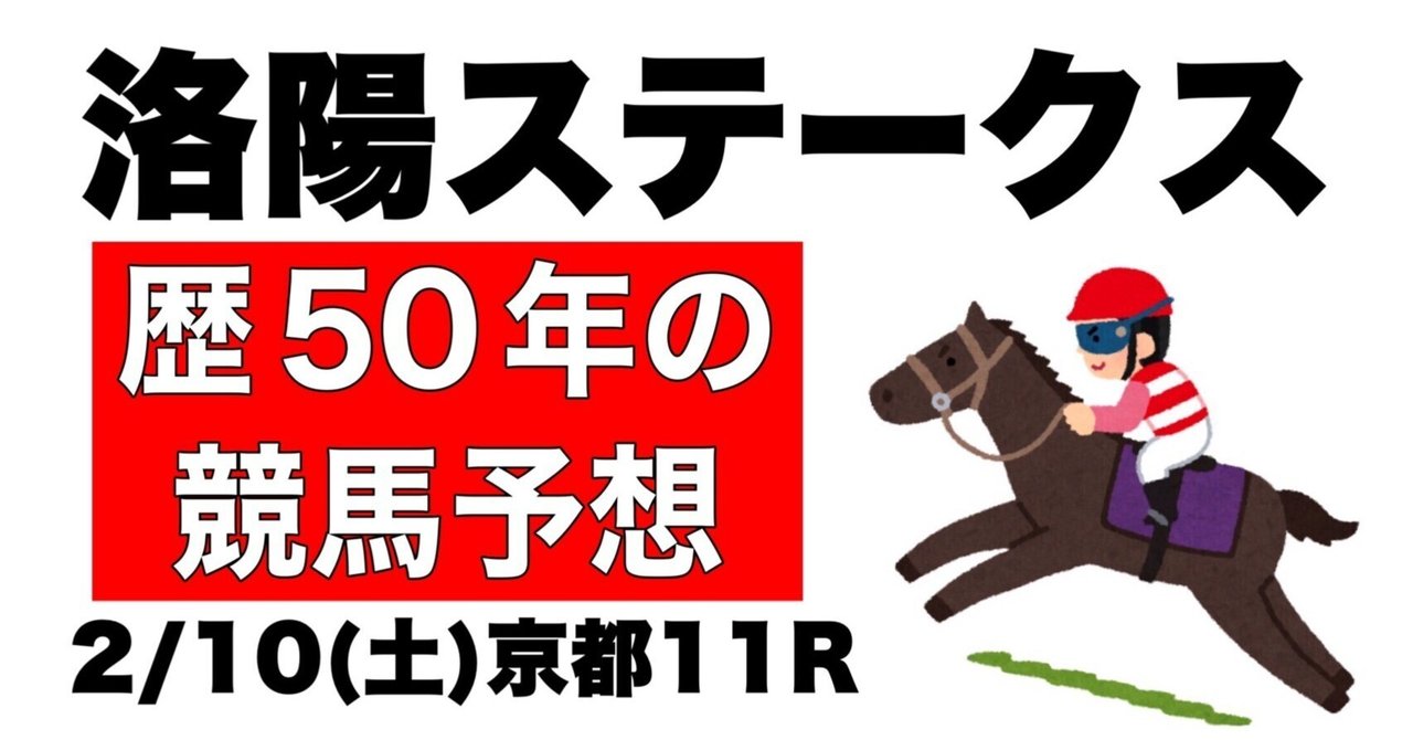 【競馬予想歴50年】2月10日土予想② 京都11r「洛陽ステークス」【うまじい的競馬予想】|うまじい【競馬予想歴50年】