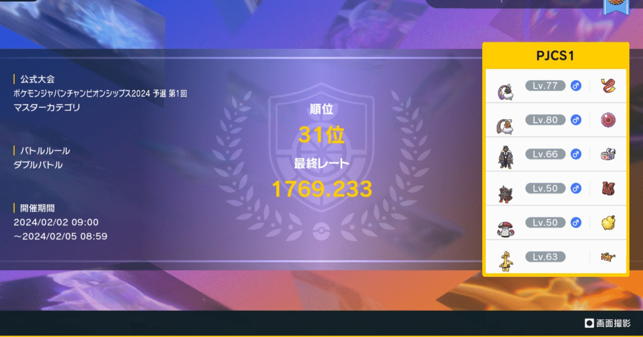 【PJCS2024 予選第1回 31位】トルネサーフゴー構築経緯【SV対戦歴1.5ヶ月の奮闘】｜K