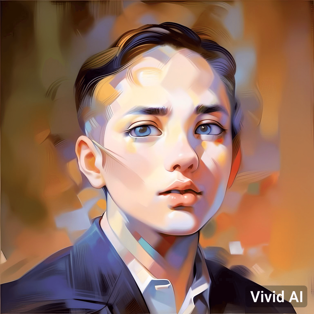 Vivid Aiに僕のプロフィール画像をアバターにしてもらった。実物よりカッコいい⁉️皆も試してみて‼️ ちょっと荒木飛呂彦先生のジョジョ感が