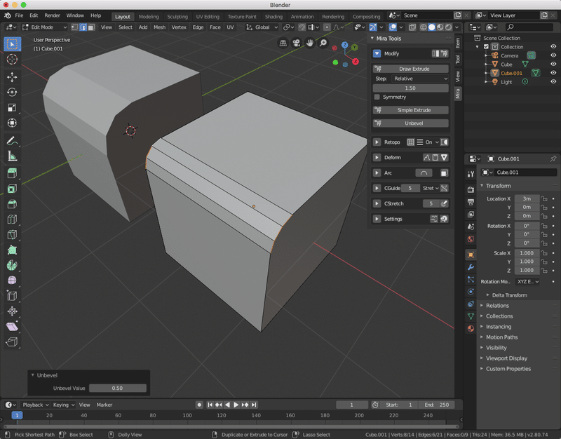 MiraToolsが2.80に来てた件｜MITSUDA Tetsuo