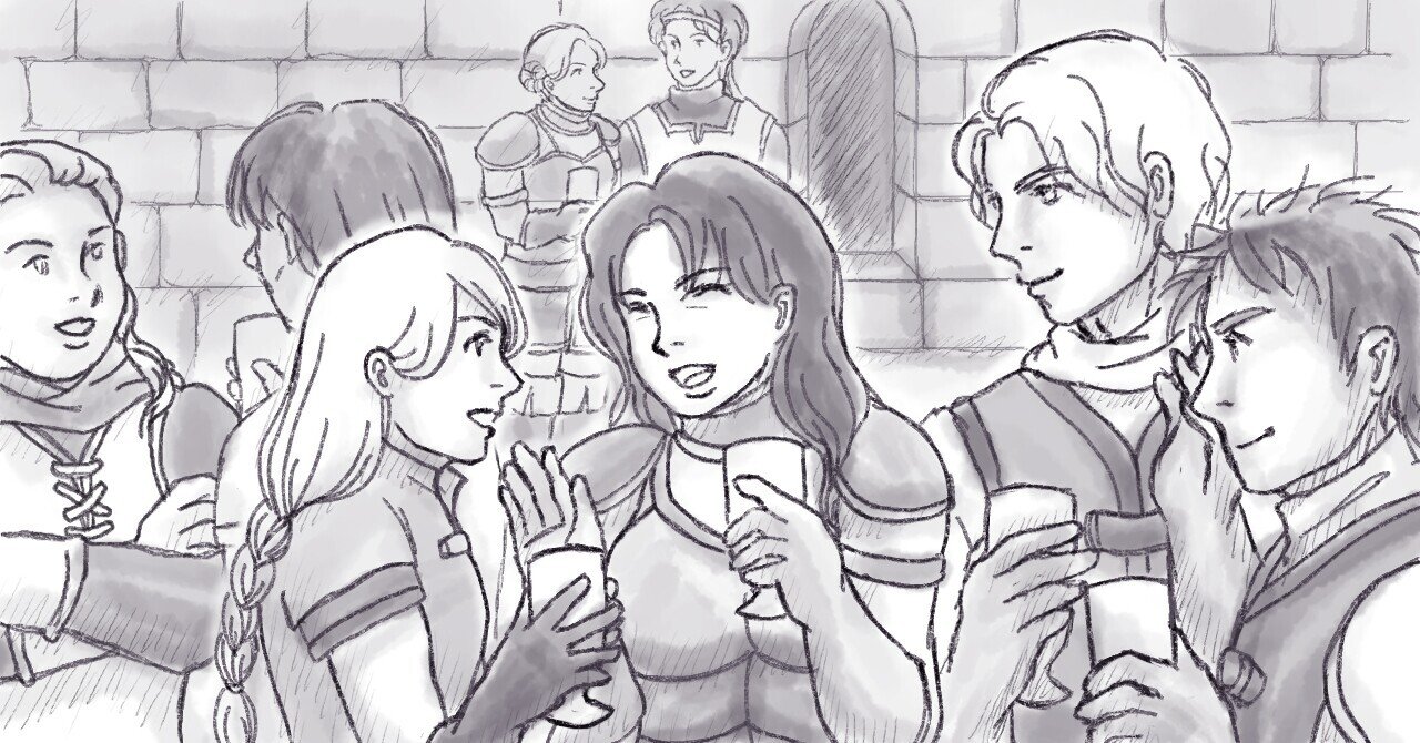 第5話の挿絵を差し替えました。 人をたくさん描くことにしたら想像以上に大変だった・・・💦 コマ毎に人物を描き分け背景を描く、漫画家さんは本当にすごい！ TABMATE便利！たまに操作がお留守に ...