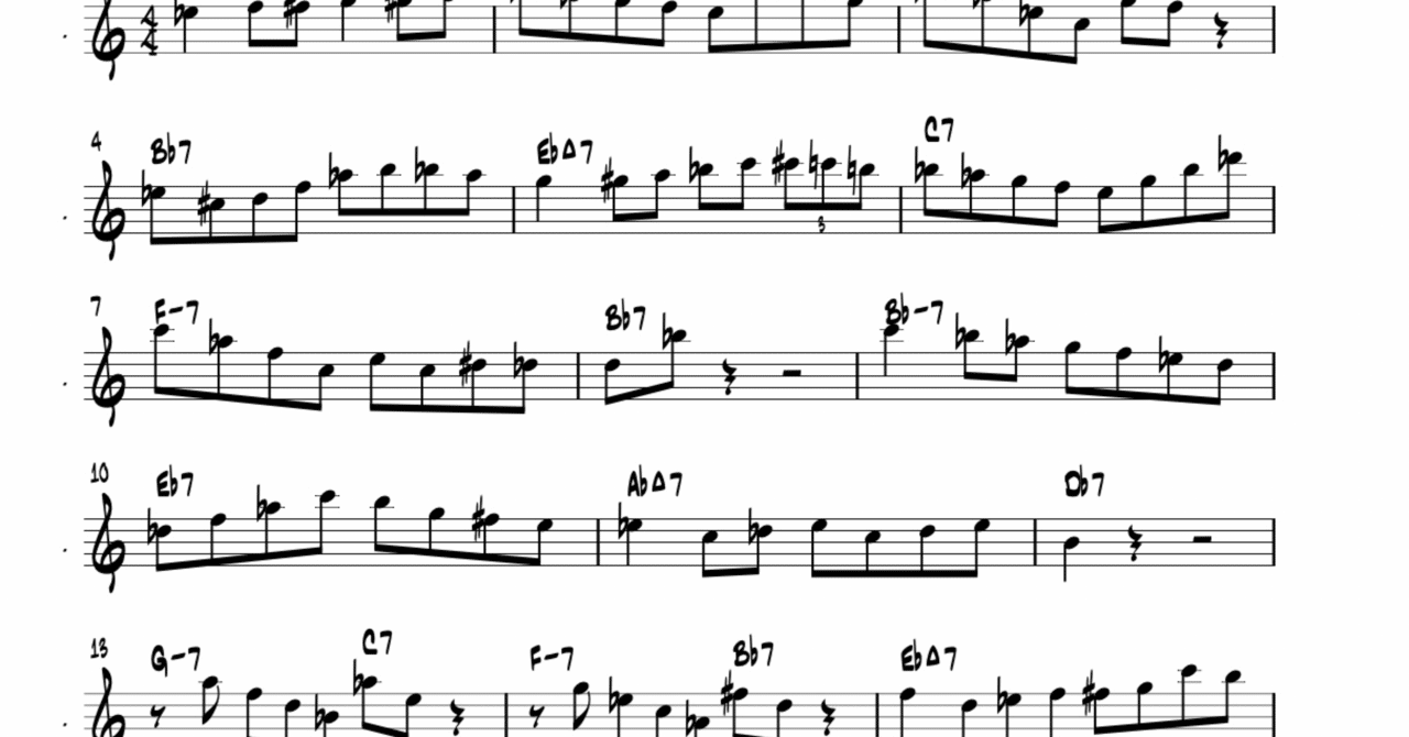 The Way You Look Tonight bebop etude 2024/02/20｜Yutty Sensei