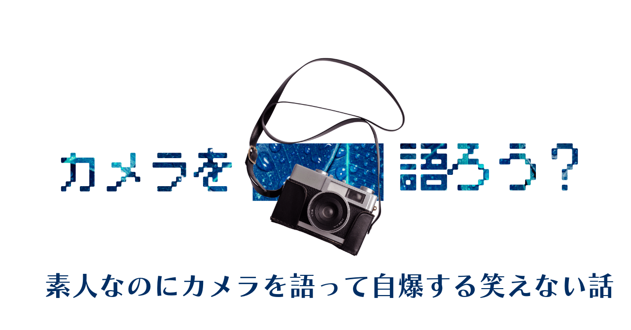 素人なのにカメラを語って自爆する笑えないお話｜(ぐだぐだのすいっち)