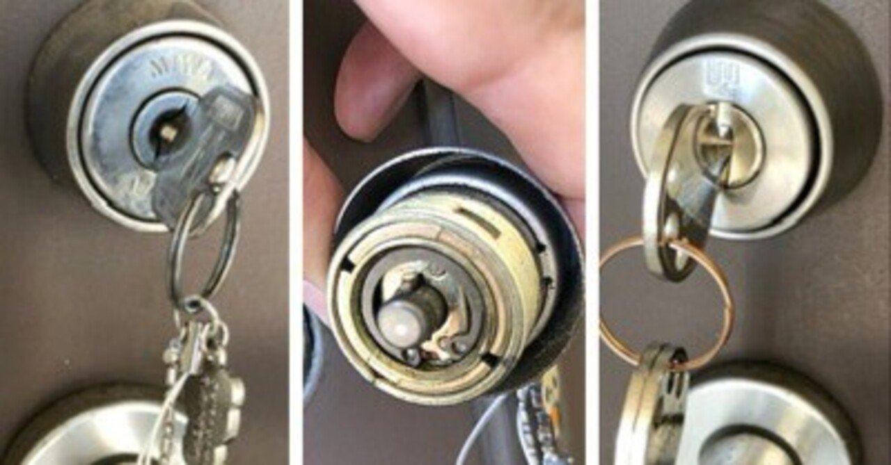 MIWAのディスクシリンダーをWESTのディンプルキー「BH」へ｜鍵屋 キー助®🔑口コミ・評判を掲載中｜鍵交換・取付・開錠・電子錠・ドアノブ交換・ドアクローザー交換他