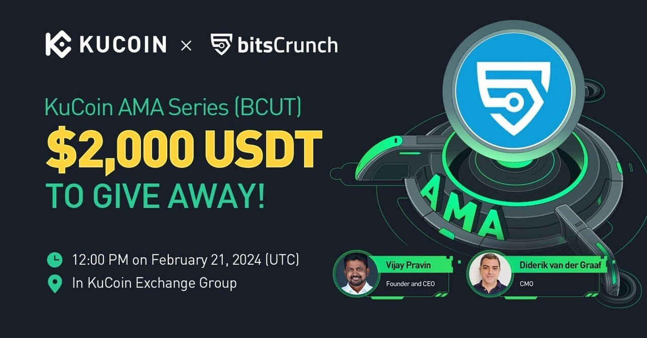 bitsCrunch (BCUT) とのAMA- NFTにおけるAI主導の分散化｜KuCoin（クーコイン）