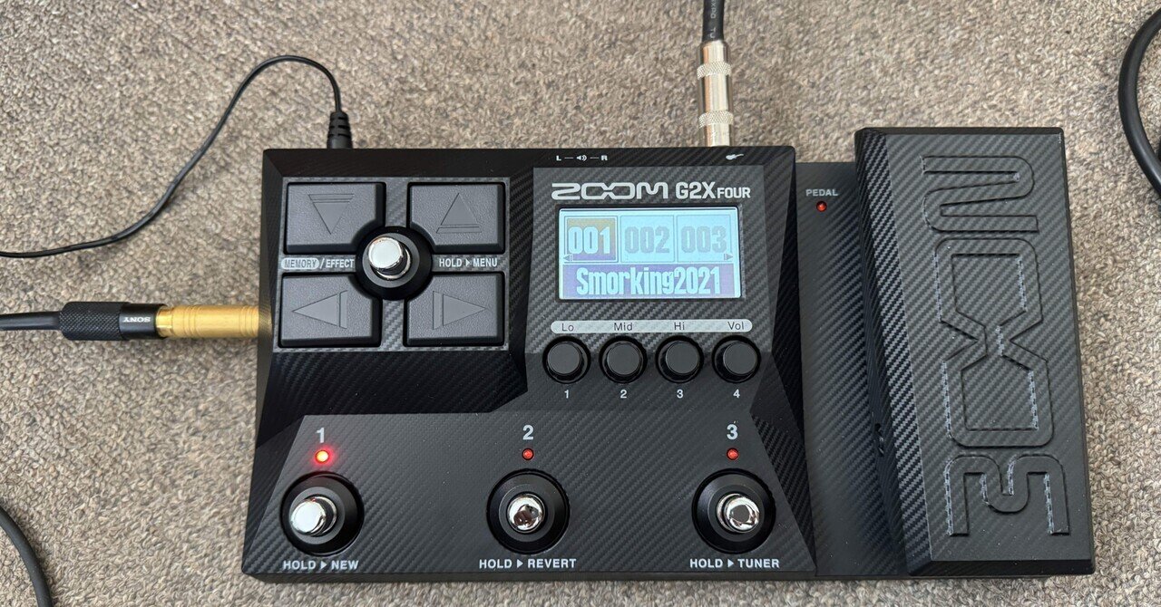 zoom G2x four｜moseYasu