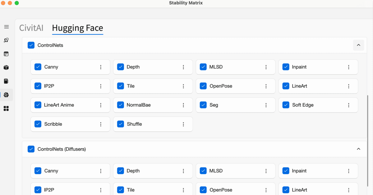 Stability Matrixの「Model Browser」から ControlNet インストールする｜しらいはかせ AI/Hacker ...