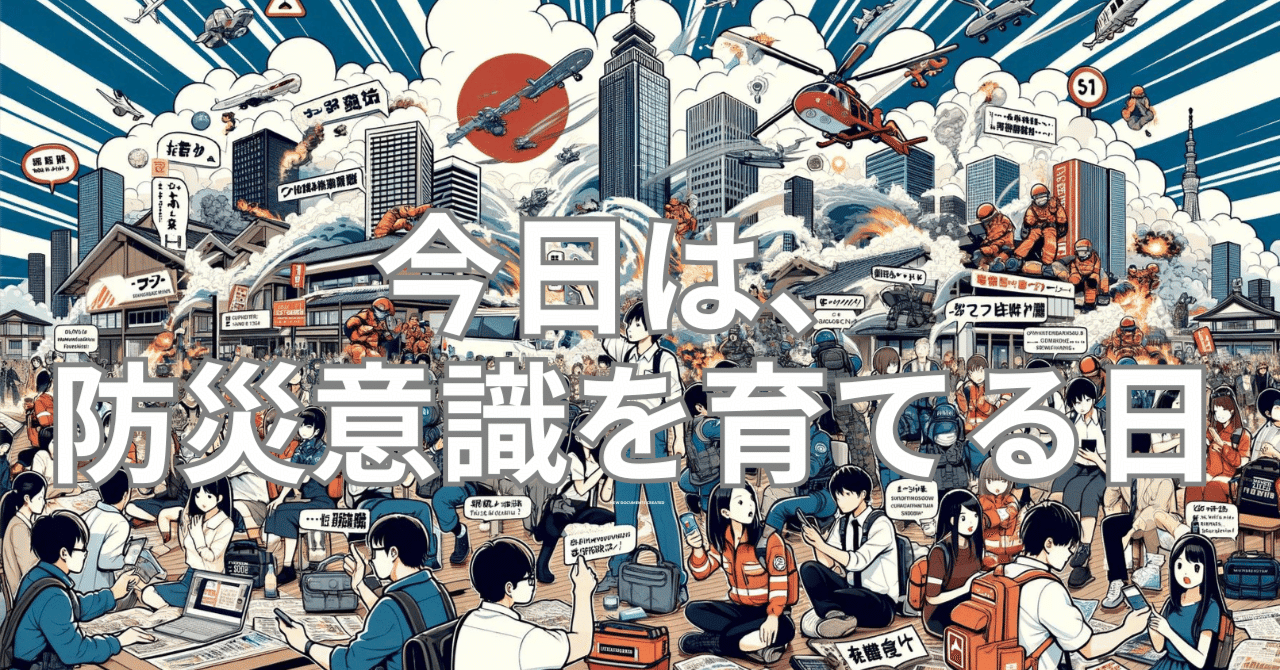 今日は「防災意識を育てる日」｜HAYATO【Creative Vision Studio