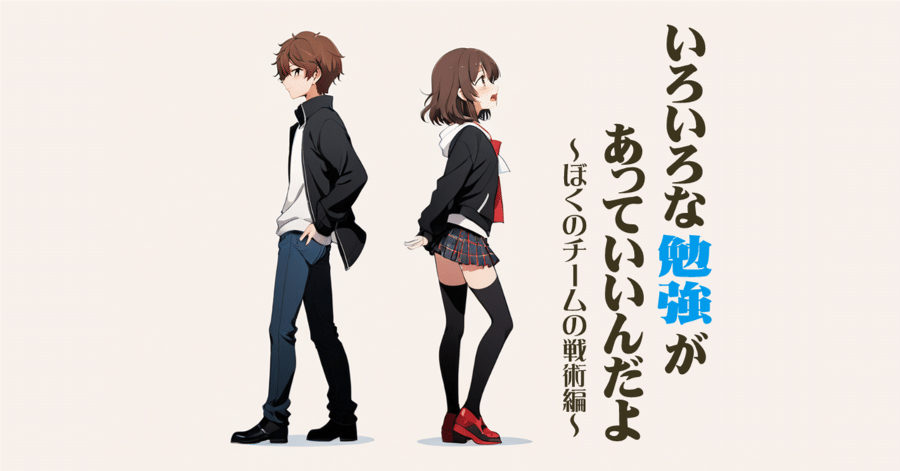 いろいろな勉強があっていいんだよ ～ぼくのチームの戦術編～｜Tomoya Miwa