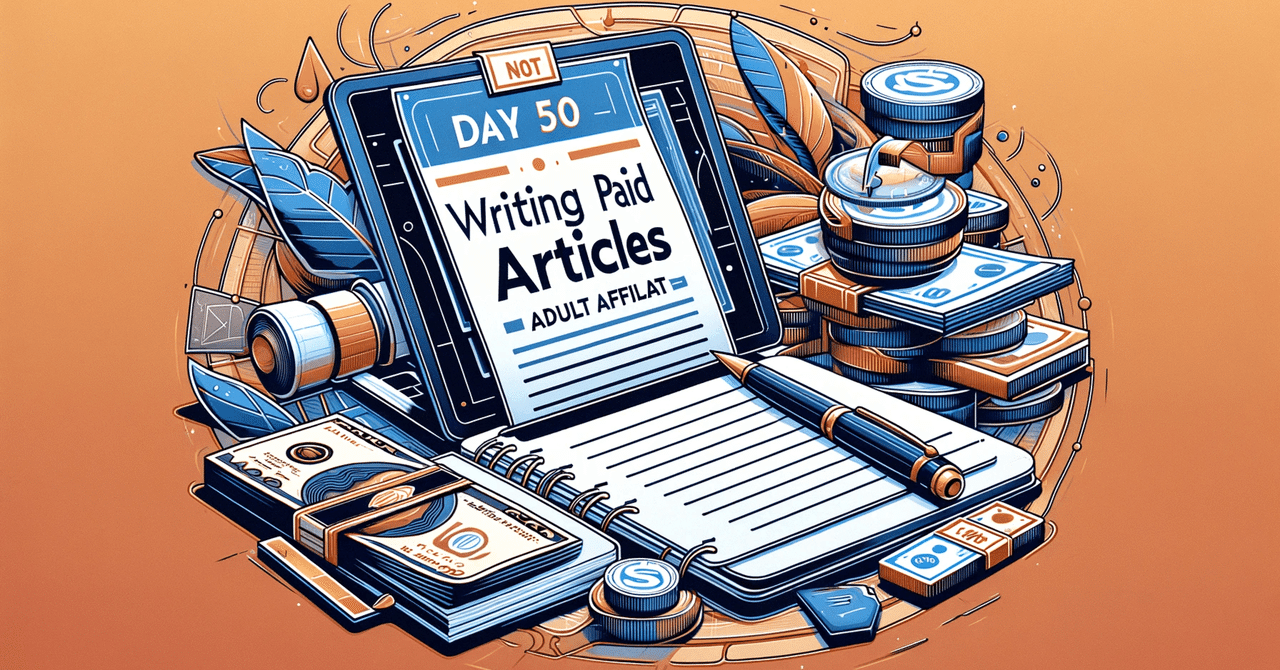 【50日目】有料noteの記事を執筆しています。【アダルトアフィリエイト】｜DON note｜稼ぐ方法の実践
