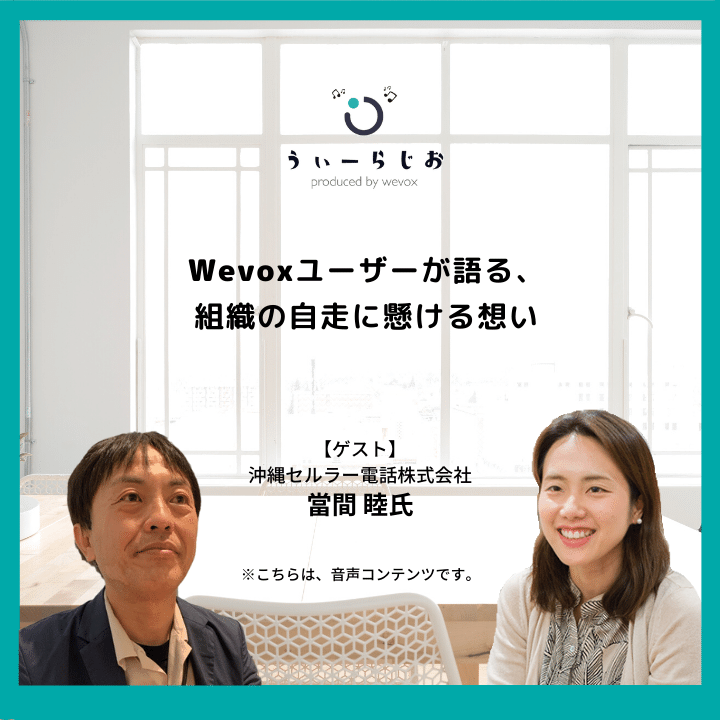 Wevoxユーザーが語る、組織の自走に懸ける想い | Weradio#39｜Wevox（ウィボックス）公式