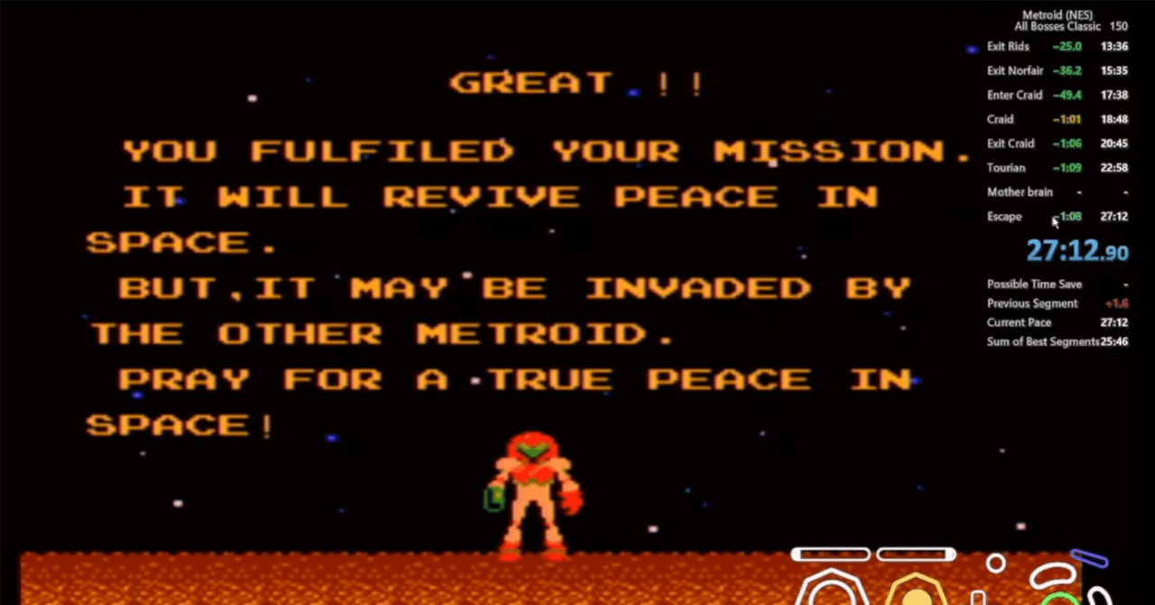 [NES/FDS]Metroid: All Bosses Classic for the beginner's guide｜ピスタチオ＠北斗動画勢