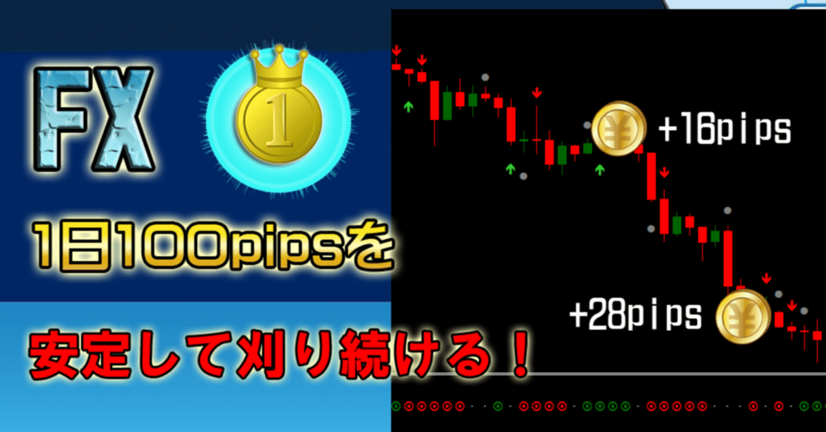 FXで1日100pipsを安定して刈り取り続けるトレード手法!! MT4のインジケーターを使い高勝率サインツールで1回10～30pipsを何度も刈り取る。｜Kトレーダー